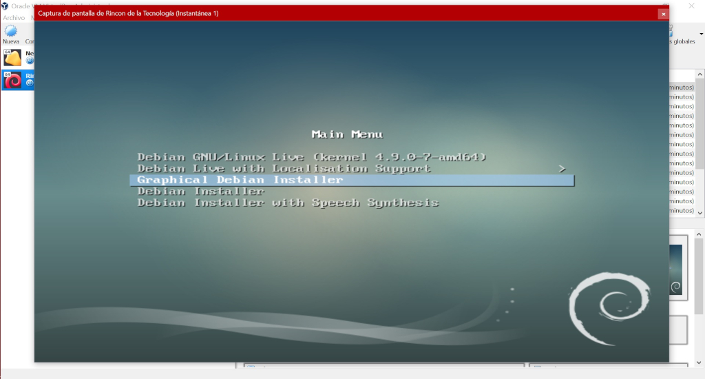 Virtualización e instalación de Debian 9 GNU/Linux con VirtualBox ...